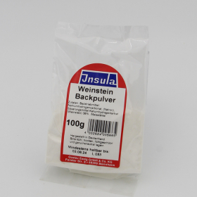 HERRNMÜHLE Shop - Insula Weinstein-Backpulver 100 g (17,00 EUR/1 kg)