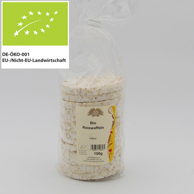 HERRNMÜHLE Shop - Herrnmühle Bio Reiswaffeln natur 100 g (18,00 EUR/1 kg)